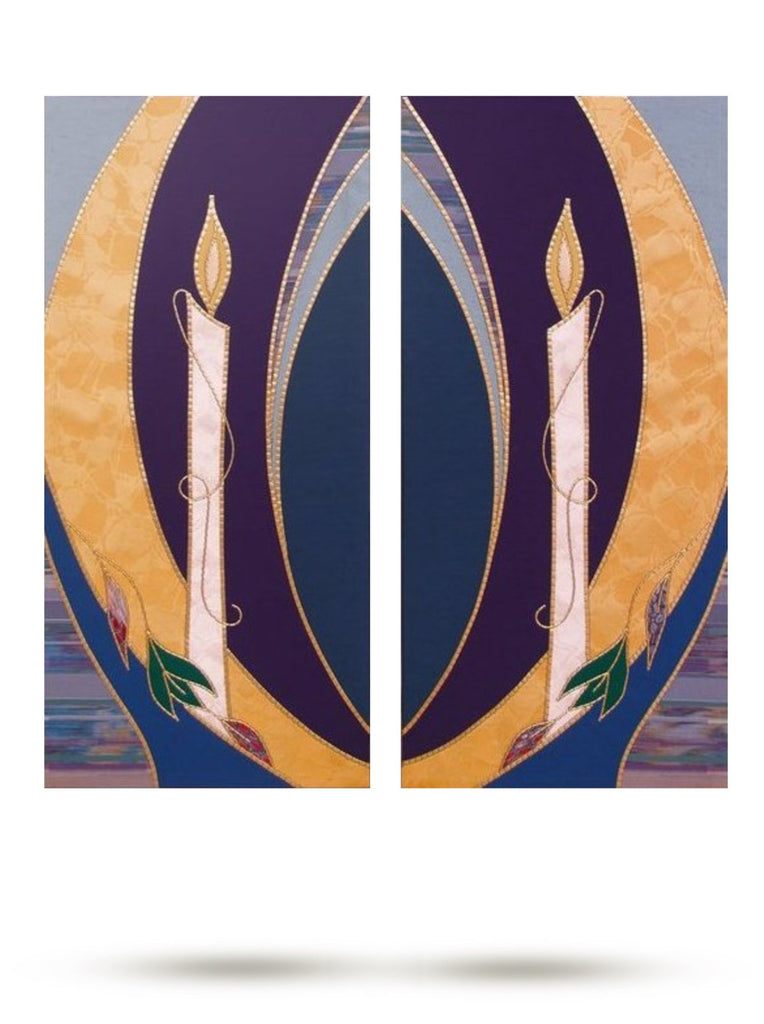 Advent Candle Sarum Blue Altar Scarves (A) – Bramante Studio