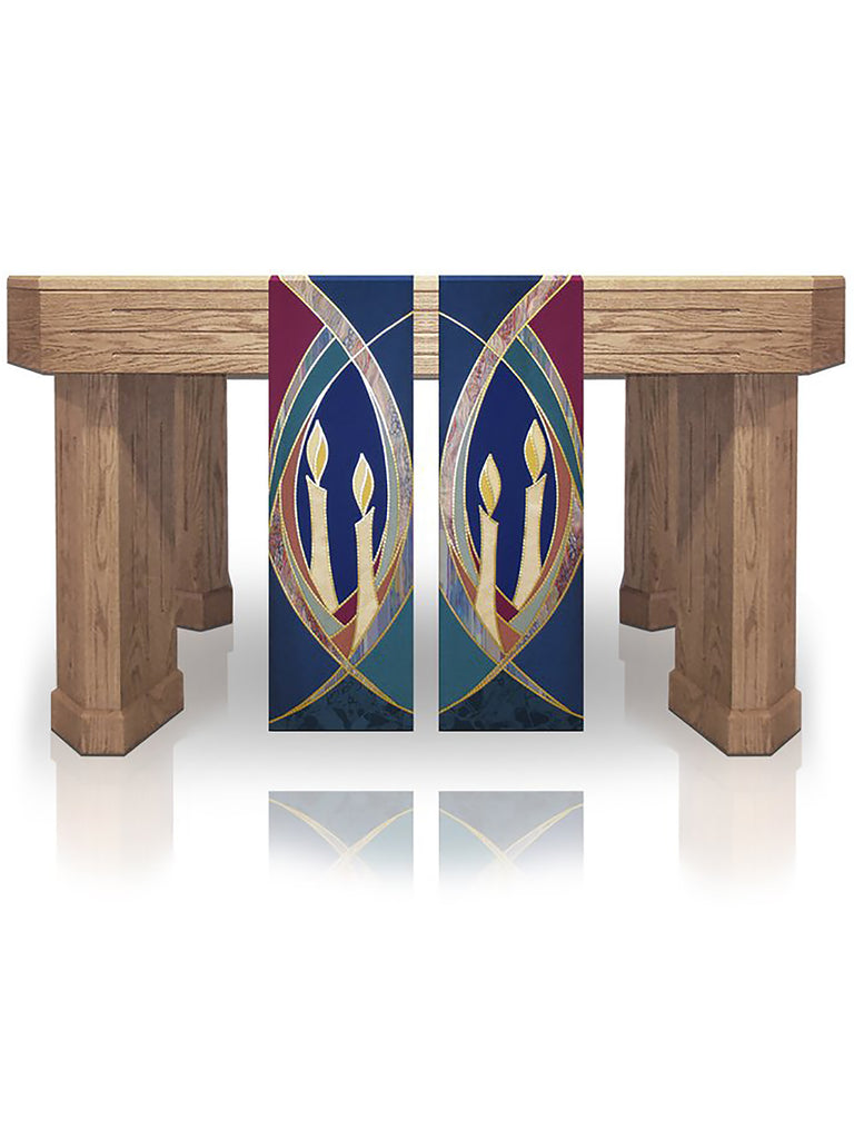 Advent Candle Sarum Blue Altar Scarves (B) – Bramante Studio