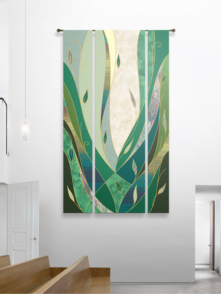Ordinary Time Foliage Green Banners – Bramante Studio