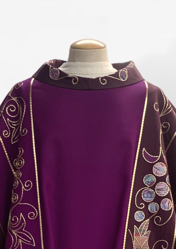 Purple Festive Eucharistic Sample Chasuble – Bramante Studio