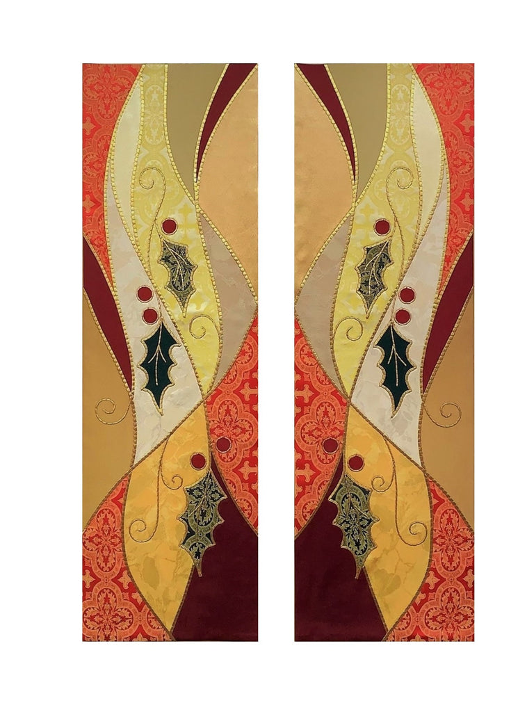 Christmas Holly Altar Scarves – Bramante Studio